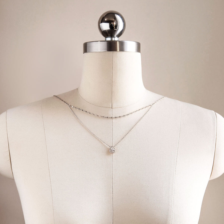 Bridal Back Necklace Jewelry | Backdrop Silver Necklace Wedding – AMYO ...